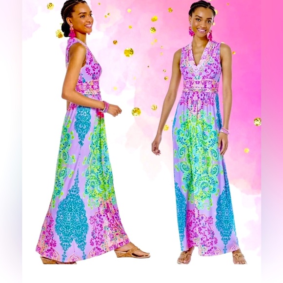 Lilly Pulitzer | Dresses | Nwt Lilly Pulitzer Pearce Maxi Dress Multi ...